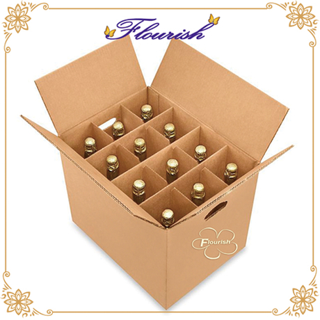 12 Bottle Pack Beer Box with Compartments And Dividers - Buy Beer ...