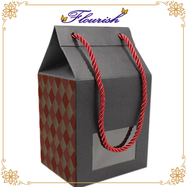 Large Size Full Color Rigid Cardboard Picnic Lunch Handle Box - Buy ...