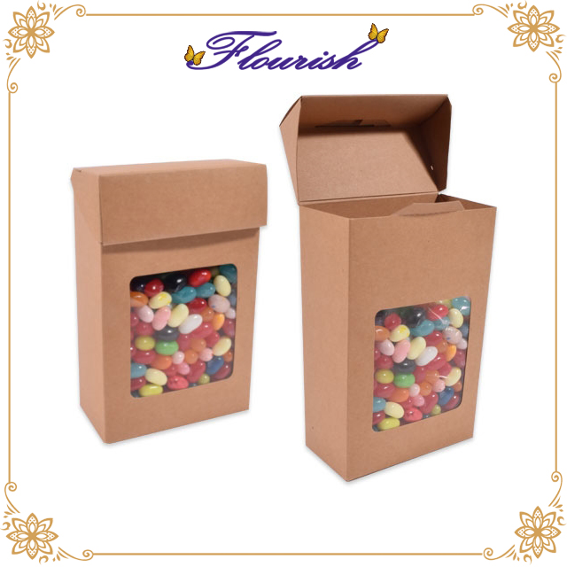 Special Designed Flip Top Kraft Paper Candy Box - Buy Kraft Paper Box ...